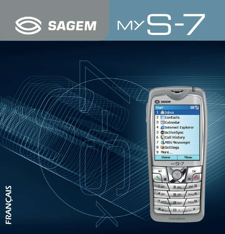 Notice SAGEM MYS-7 - téléphone portable Trouver une solution à un ...