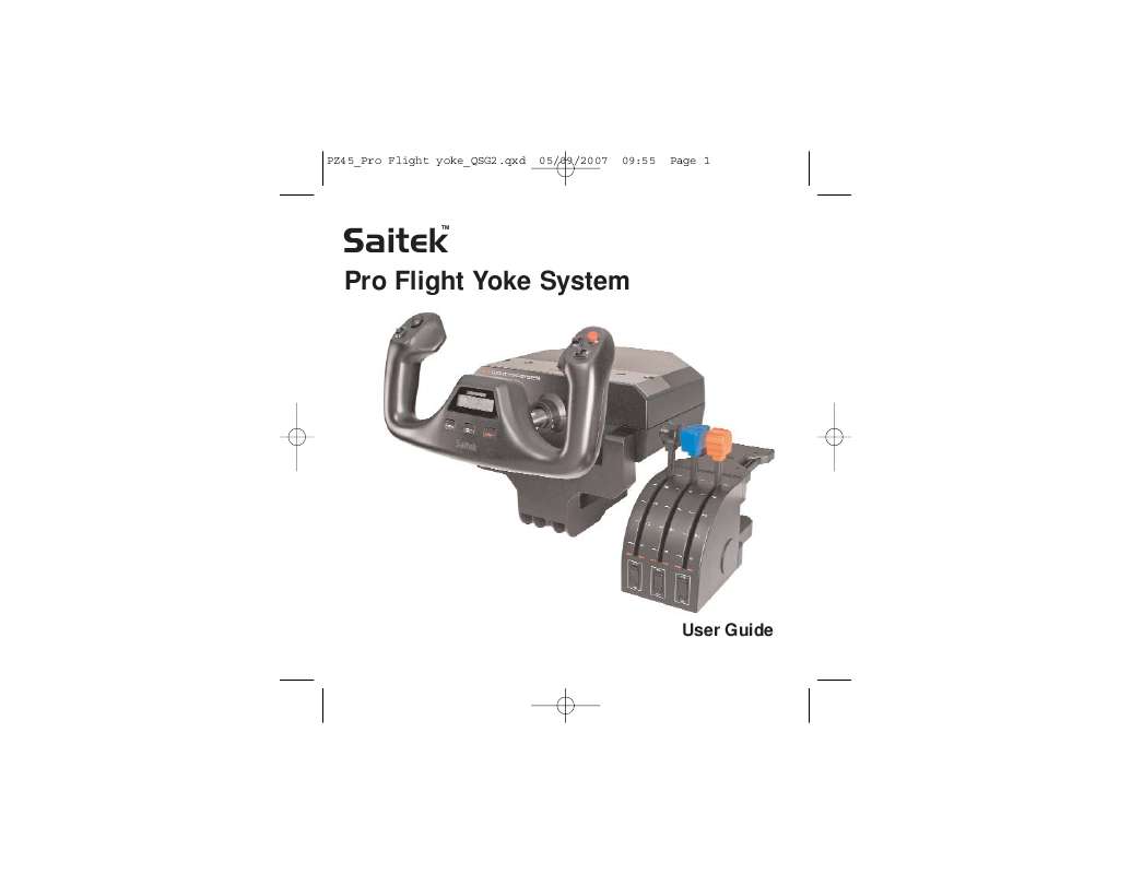 Notice SAITEK PRO FLIGHT YOKE SYSTEM - joystick Trouver une solution à ...