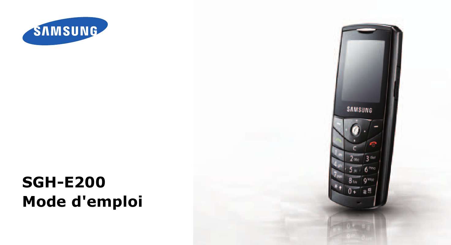 Notice SAMSUNG E200 ECO - téléphone portable Trouver une solution à un ...