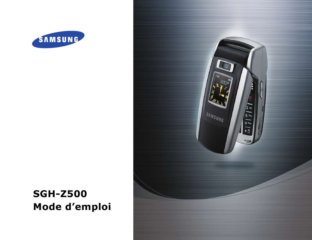 Notice SAMSUNG SGH-Z500 - téléphone portable Trouver une solution à un ...