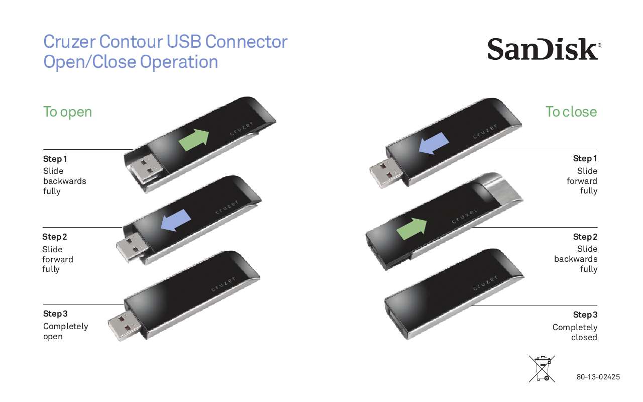 Notice SANDISK CRUZER CONTOUR OPEN/CLOSE - Trouver une solution à un ...
