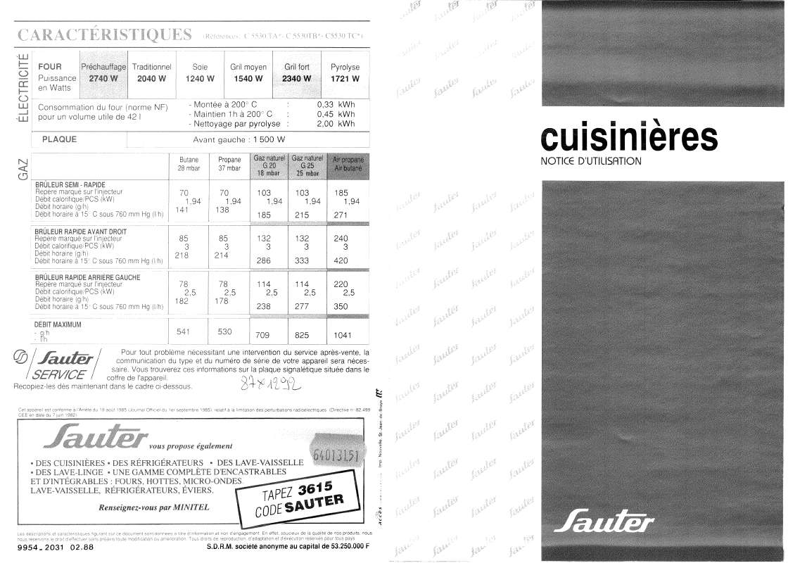 Sauter Induction Mode D Emploi