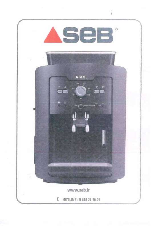 Notice machine à café SEB ESPRESSO AUTOMATIQUE Trouver une solution à ...