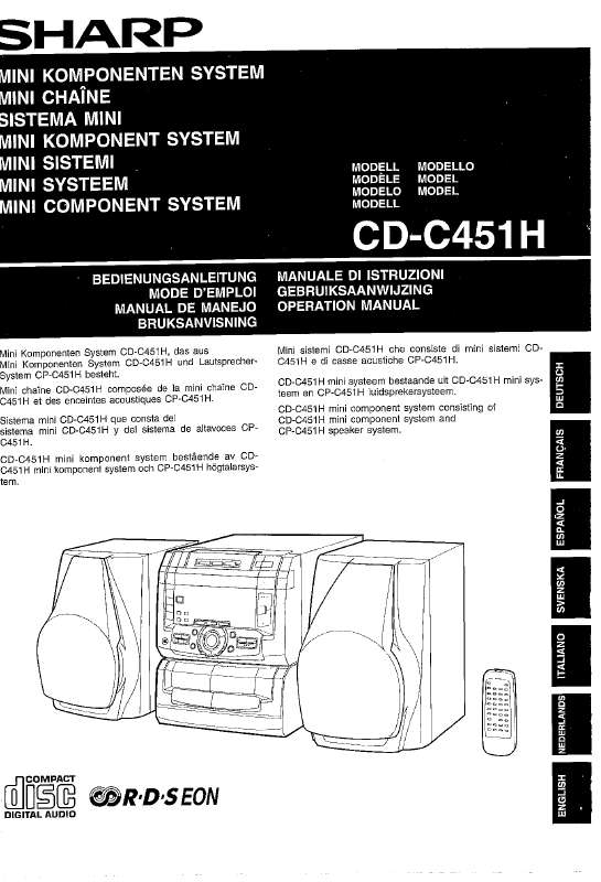 Notice SHARP CD-C451H - chaîne hifi Trouver une solution à un problème ...