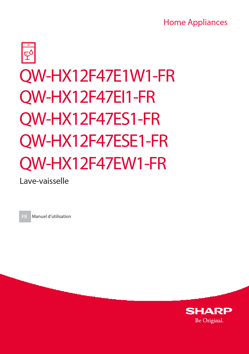 Notice lave-vaisselle SHARP QW-HX12F47ES1-FR Trouver une solution à un problème SHARP QW ...