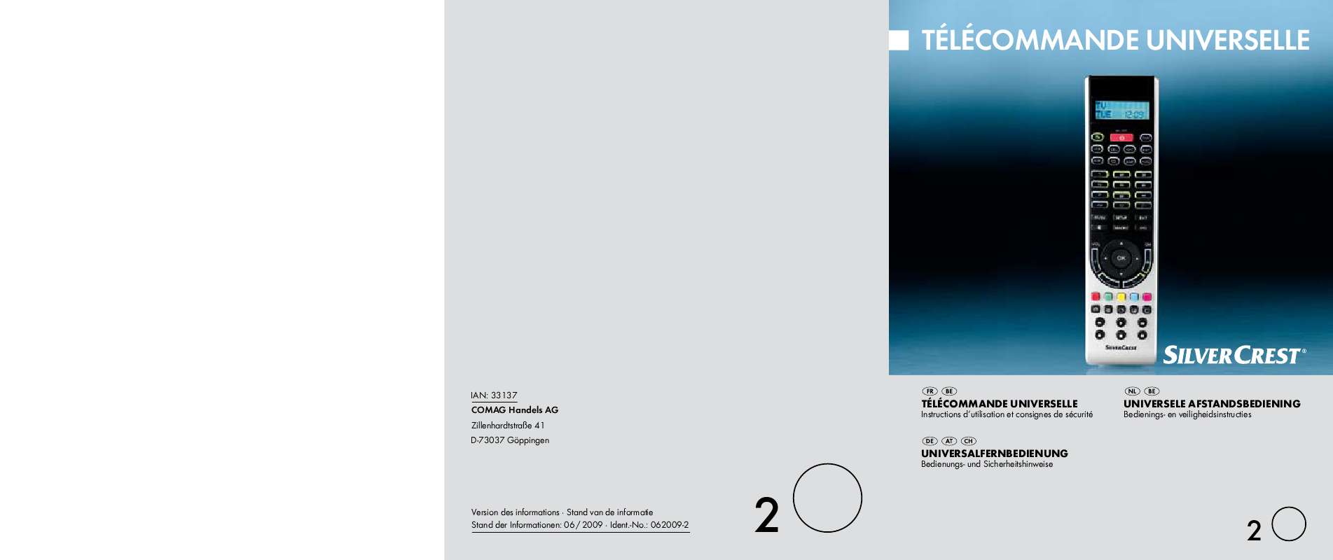 Notice SILVERCREST 10 IN 1 UNIVERSAL REMOTE CONTROL - Trouver une ...