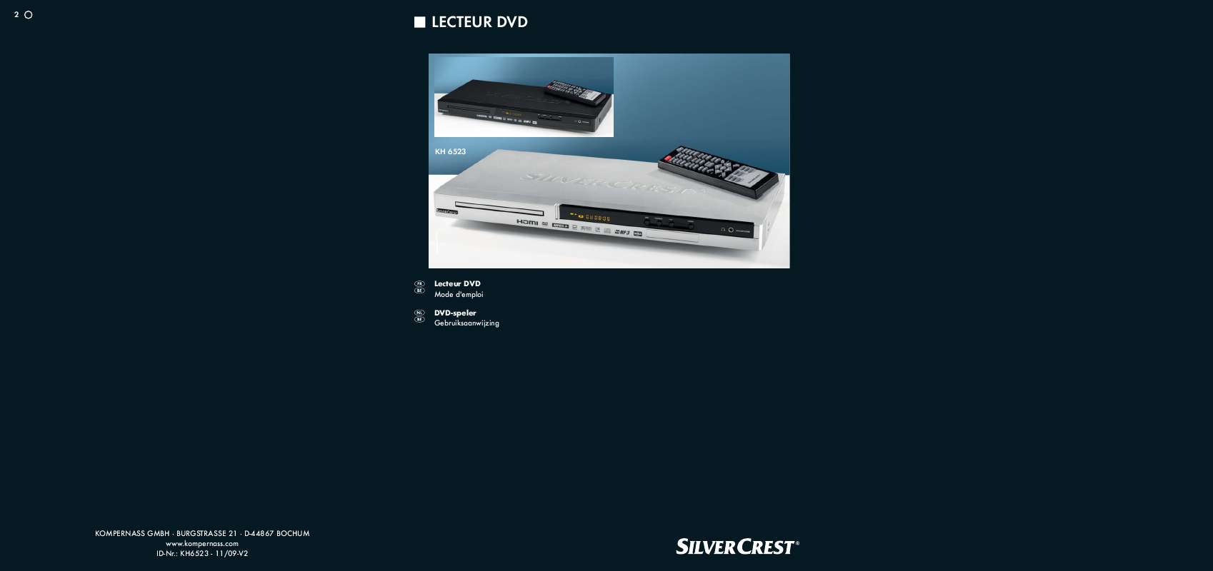 Notice SILVERCREST KH 6523 DVD-PLAYER - Trouver une solution à un ...