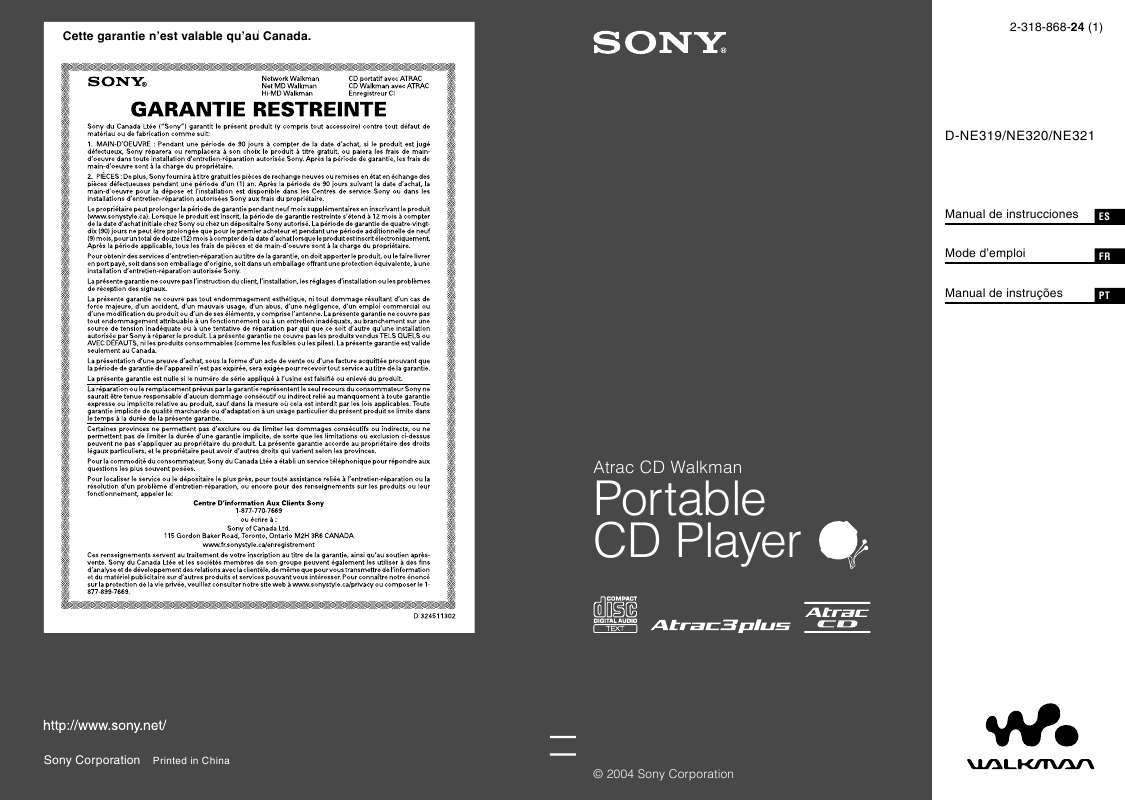 Notice SONY ATRAC3PLUS - Trouver une solution à un problème SONY ...