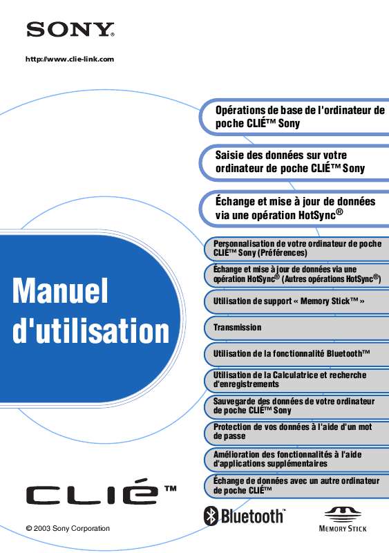 Notice SONY PEG-TG50 - Trouver une solution à un problème SONY PEG-TG50 ...