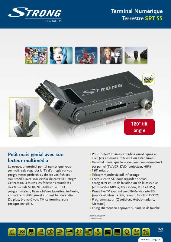 Notice STRONG SRT 55 - décodeur tnt Trouver une solution à un problème ...