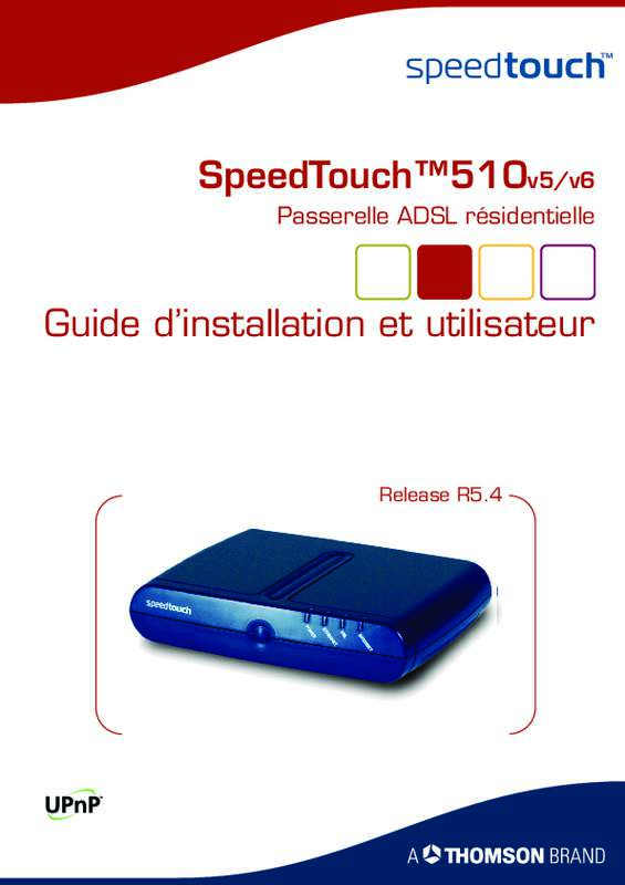 Notice THOMSON SPEED TOUCH 510 V5 - Trouver une solution à un problème ...