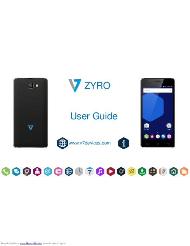 Notice V7 ZYRO - téléphone portable Trouver une solution à un problème ...