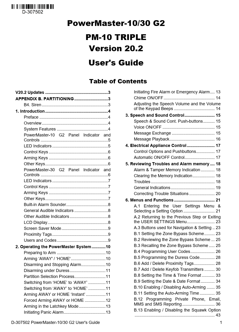 Notice VISONIC POWERMASTER 30 - alarme Trouver une solution à un ...