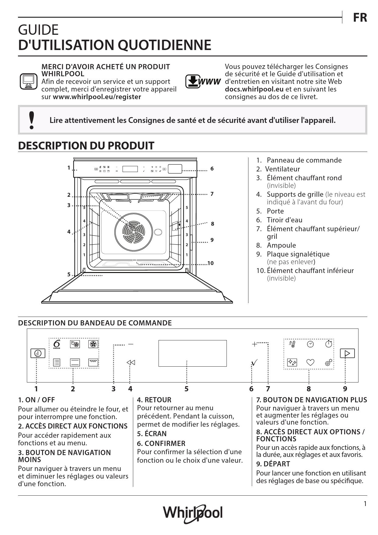 Notice four WHIRLPOOL W7 OS4 4S1 H Trouver une solution à un problème ...