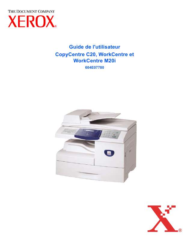 Notice XEROX COPYCENTRE C20 - photocopieur Trouver une solution à un ...