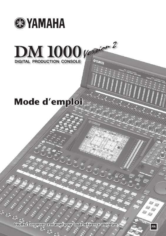 Notice YAMAHA DM 1000 - autres Trouver une solution à un problème ...